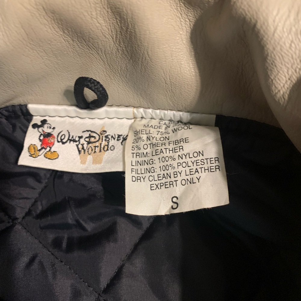 Vintage 1998 Limited Edition Disney Leather/Wool Jack… - Gem